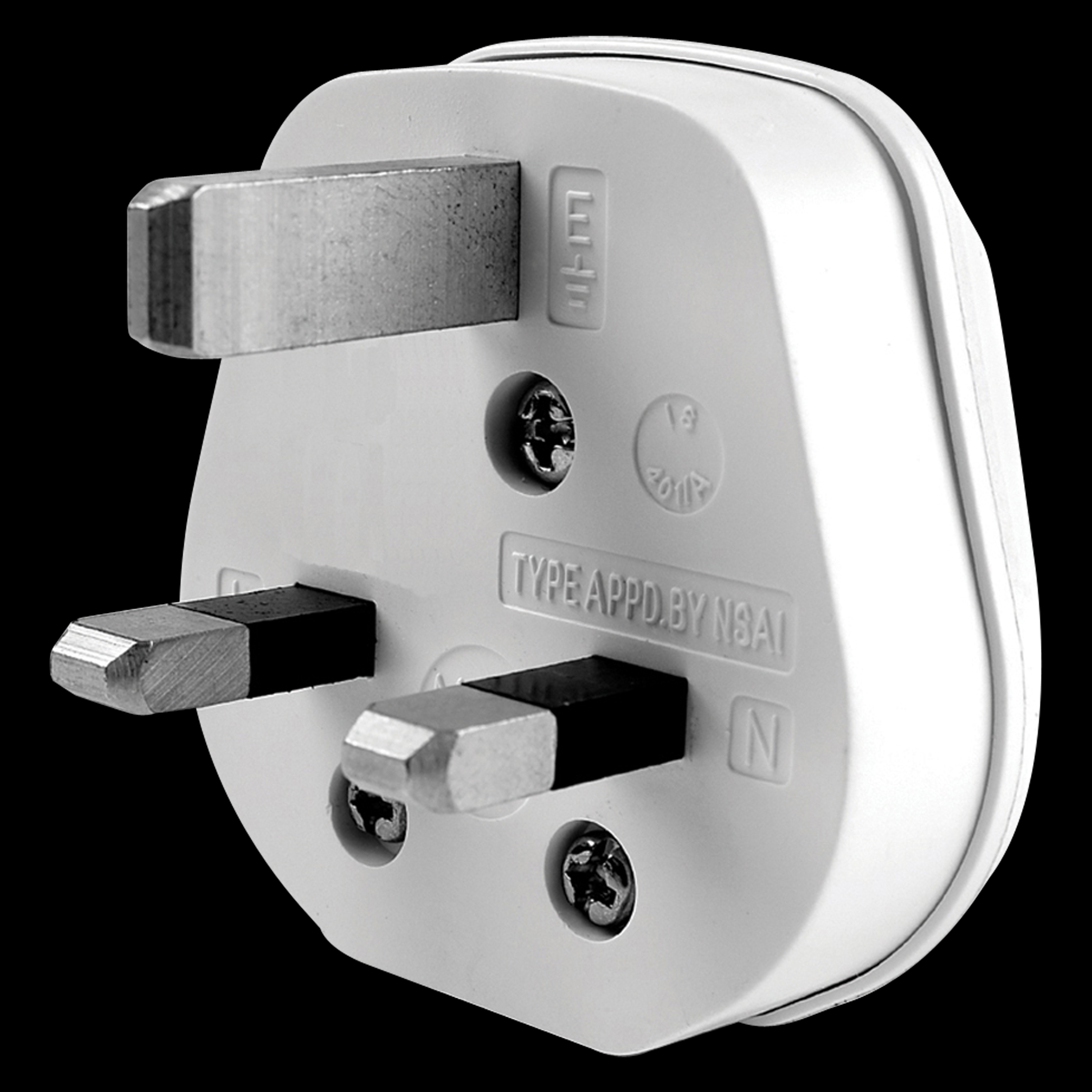 13A 3 PIN PLUG TOP WHITE - PIK1689 - PP2080